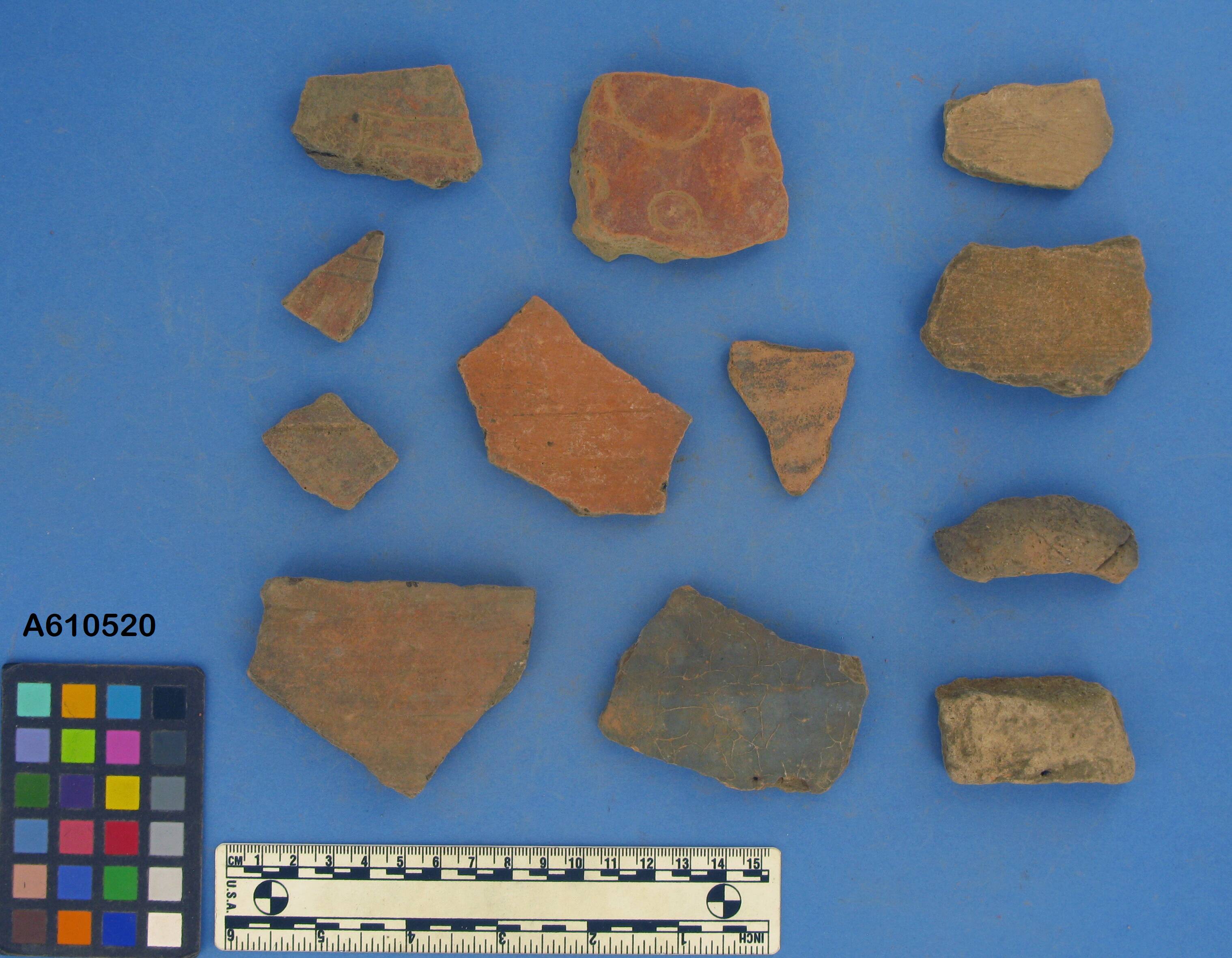 Pottery body sherds, decorated | Smithsonian Institution